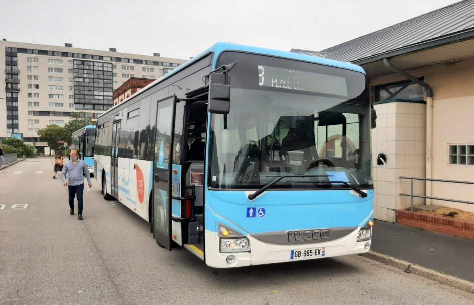 the buses of the Manche department of Normandie